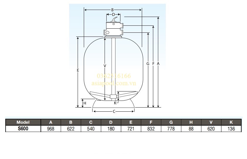 Bình Lọc Cát Waterco S600